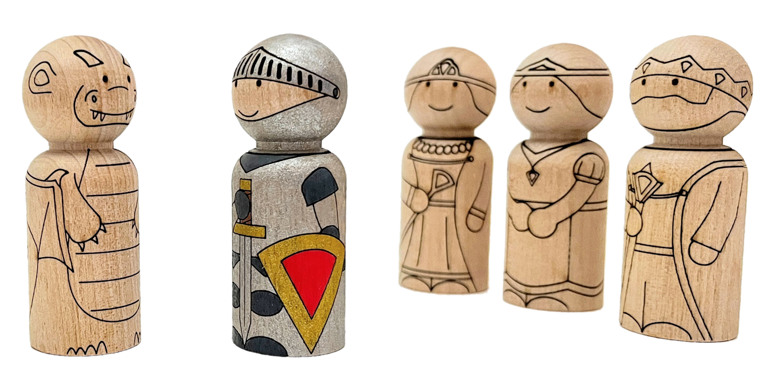 Peg Doll Knight: A Tale of Courage and Color - Pegsies