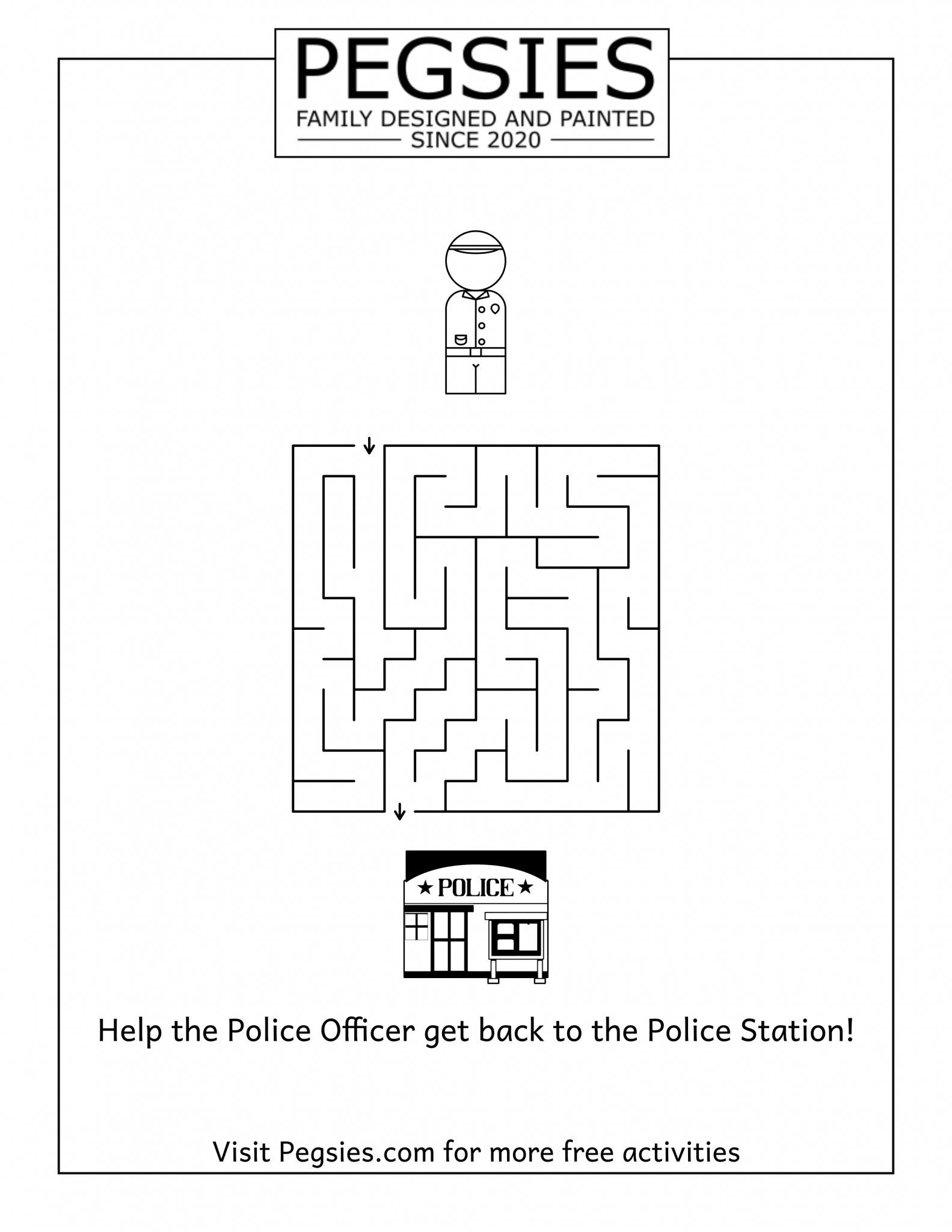 Activity Pages - Mazes - Pegsies